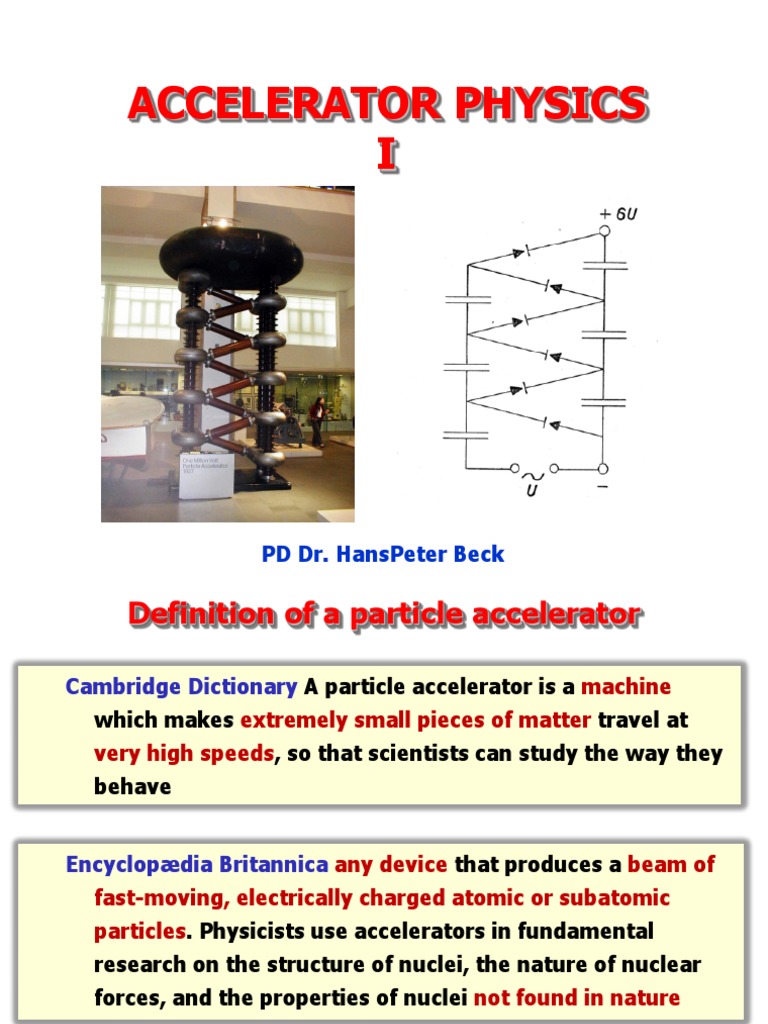 Accelerator Physics I - Beck | PDF | Particle Accelerator | Large ...