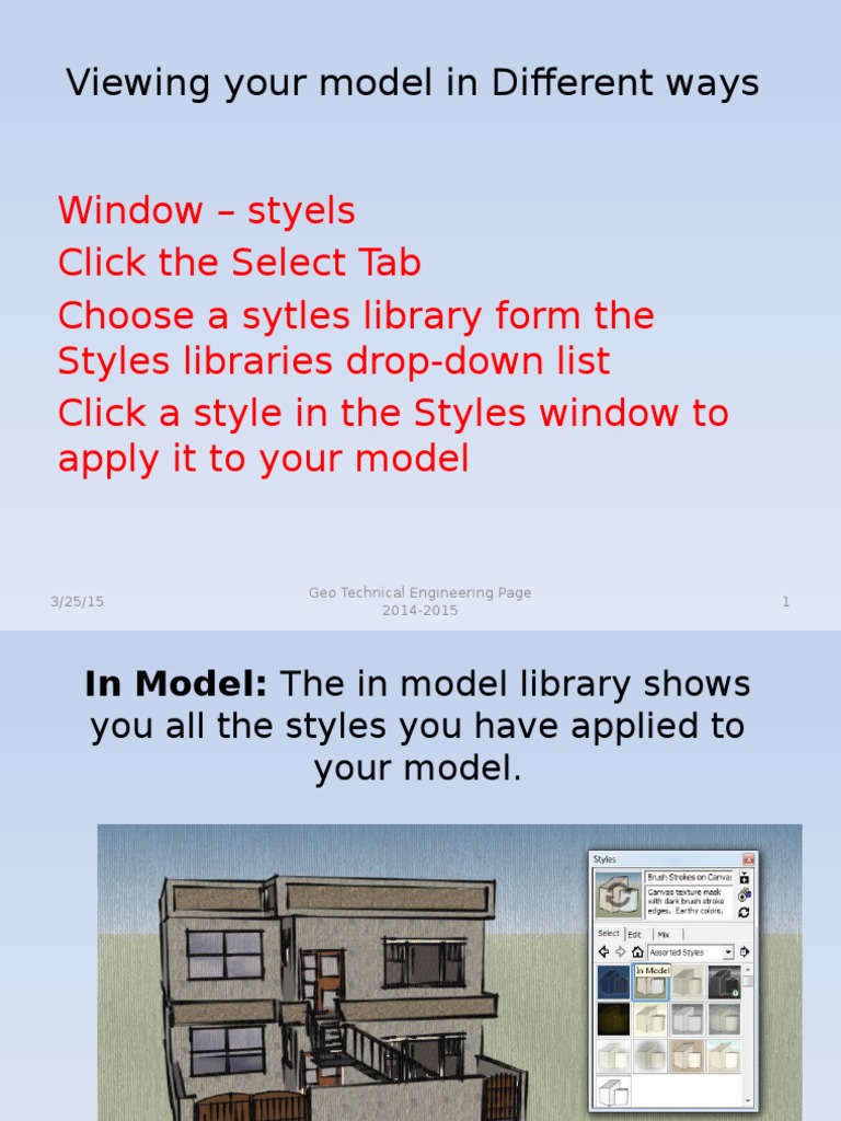 A Guide to Customizing the Appearance of 3D Models in SketchUp Through ...