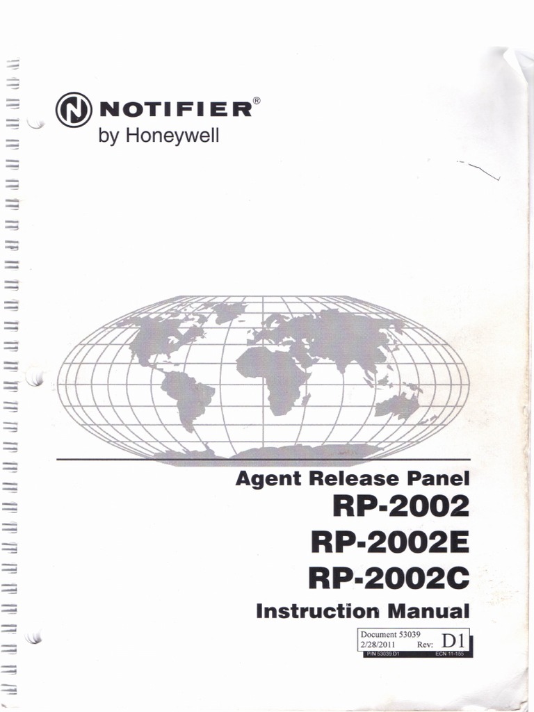 Notifier rp-2002 Instruction Manual | PDF | Smoke | Electromagnetic ...