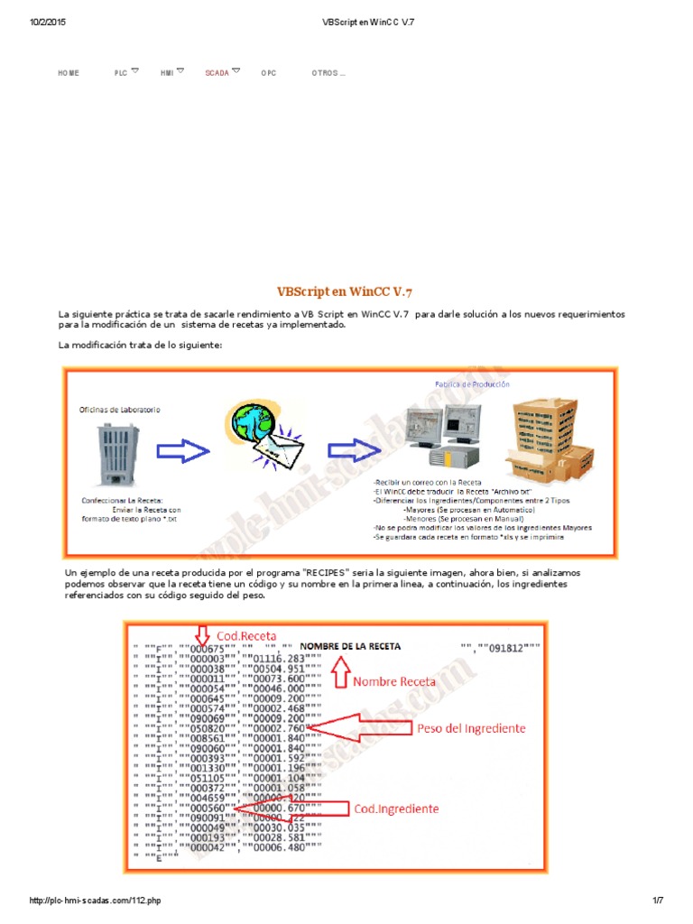 VBScript en WinCC V | PDF | Estructura de datos de matriz | Scada