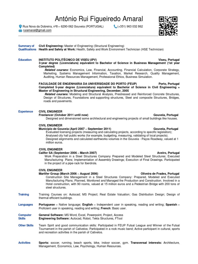 A Well-Rounded Civil Engineer Seeks New Opportunities | PDF | Civil ...