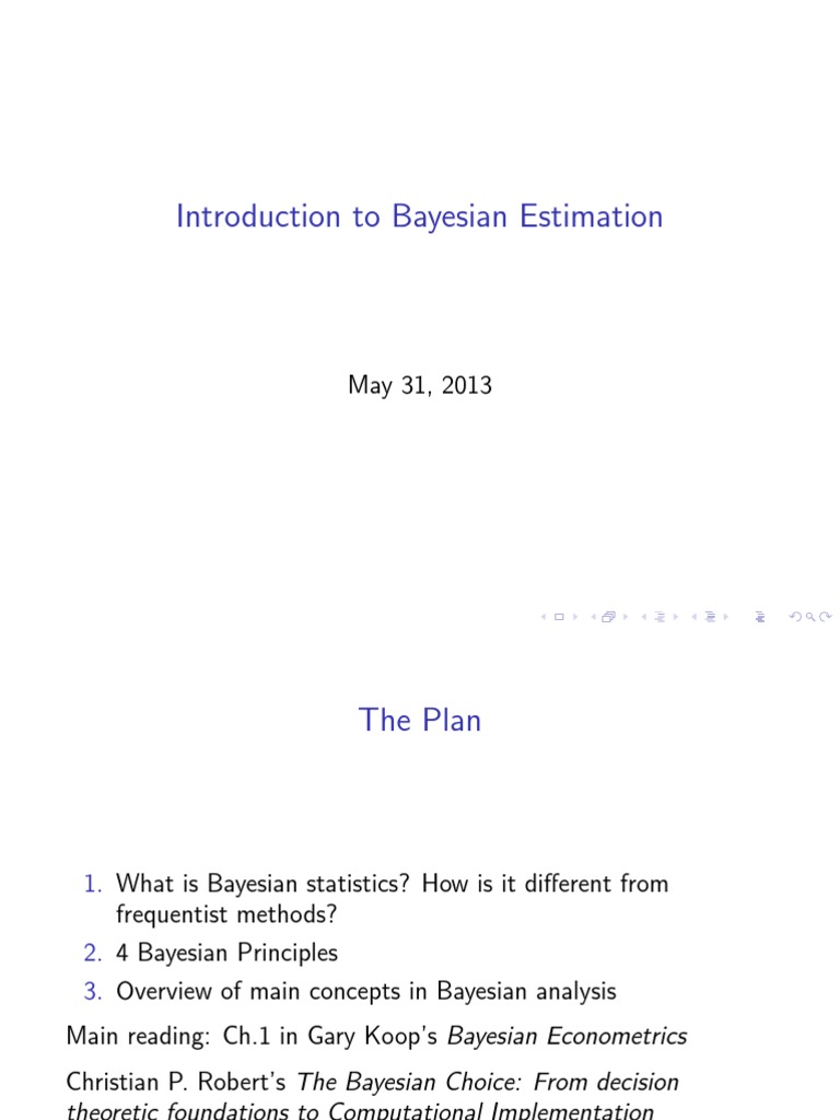 Baysian Slides 16 Bayes Intro Pdf Bayesian Inference Statistical Inference 