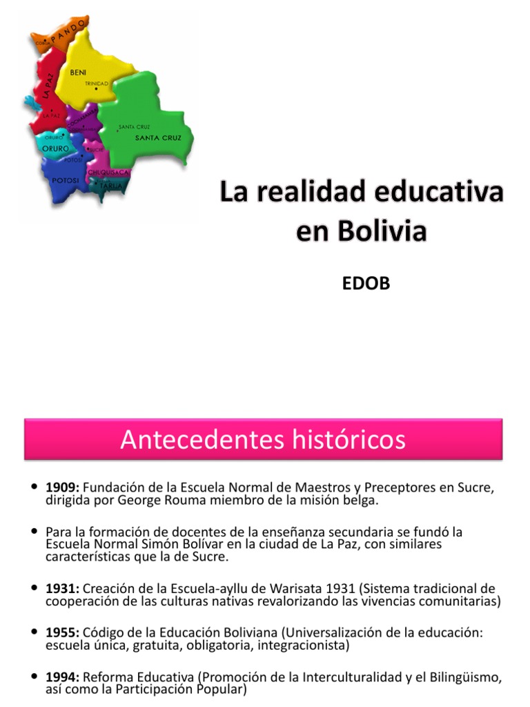 Dimensiones de la Educación en Bolivia | PDF | Plan de estudios | Cognición