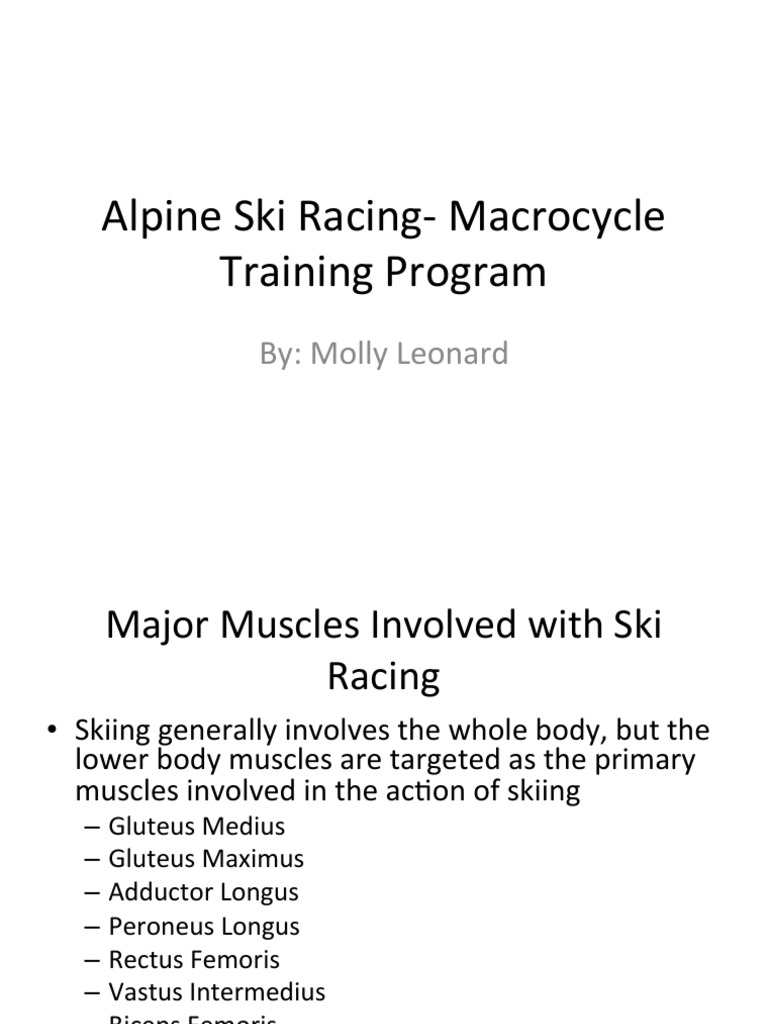 Macrocycle Training Program | PDF | Recreation | Individual Sports