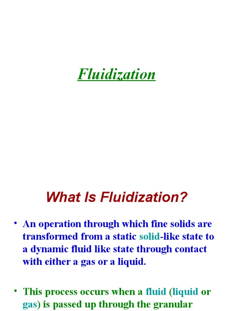Fluid Ization | PDF | Gasification | Fluidization