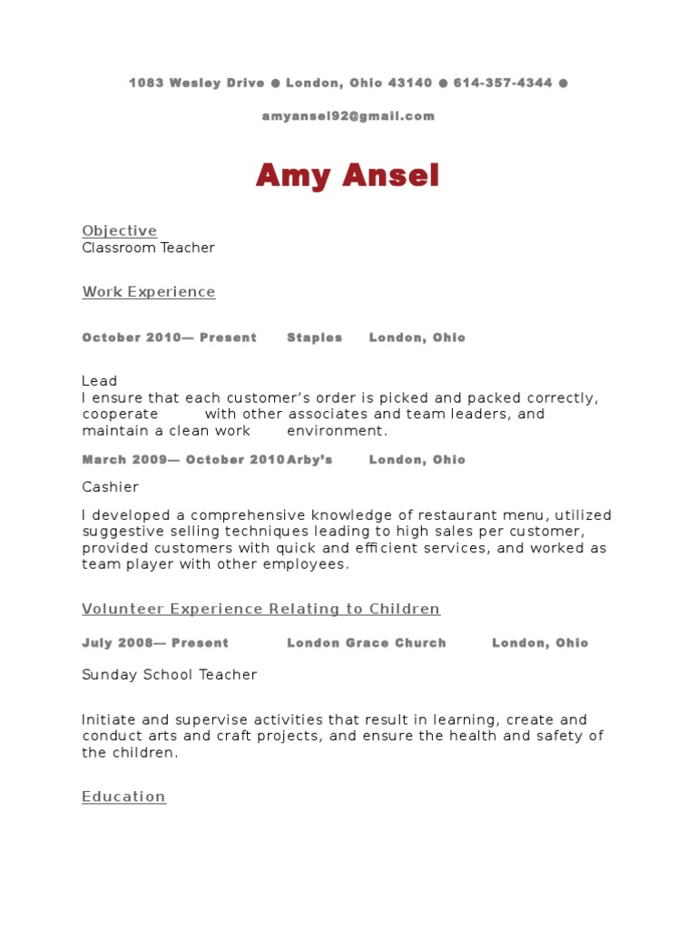 Amy Flowers' Resume | PDF | Career & Growth