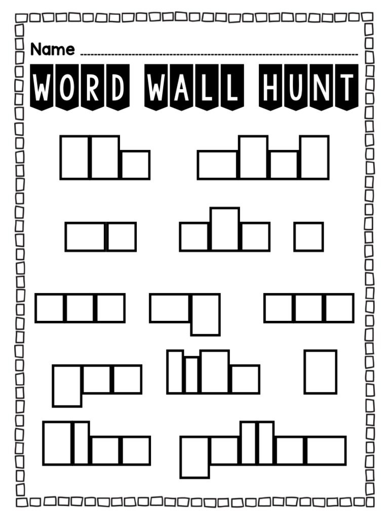 Word Wall Hunt | PDF