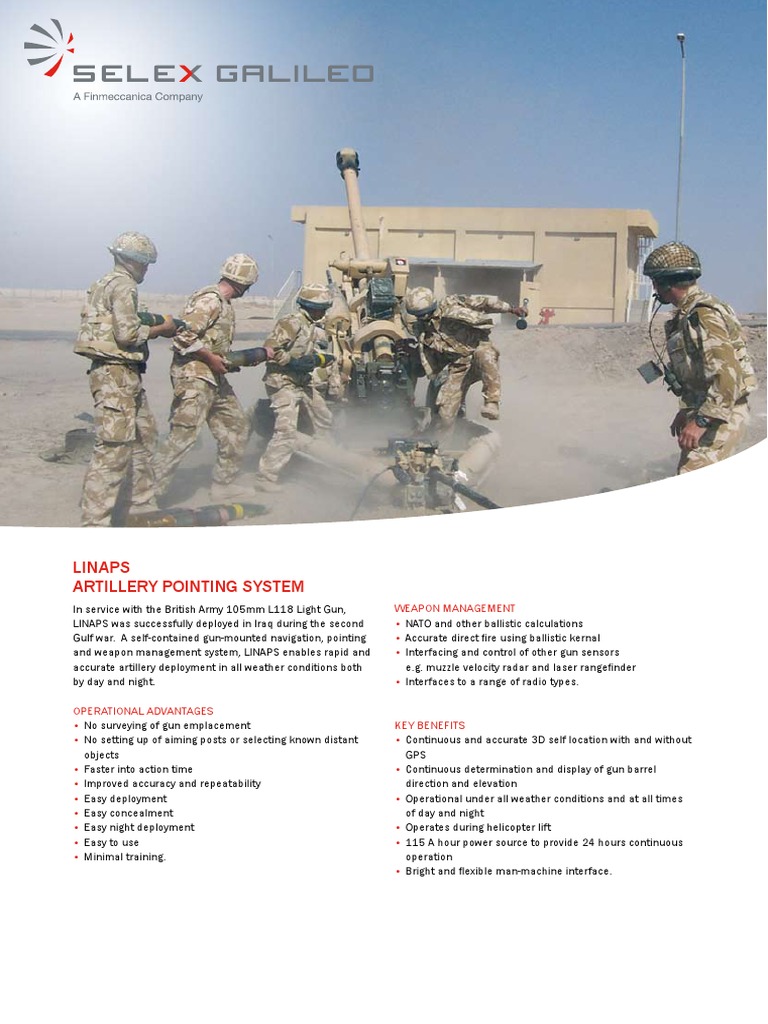 Linaps Artillery Pointing System: Weapon Management | PDF | Inertial ...