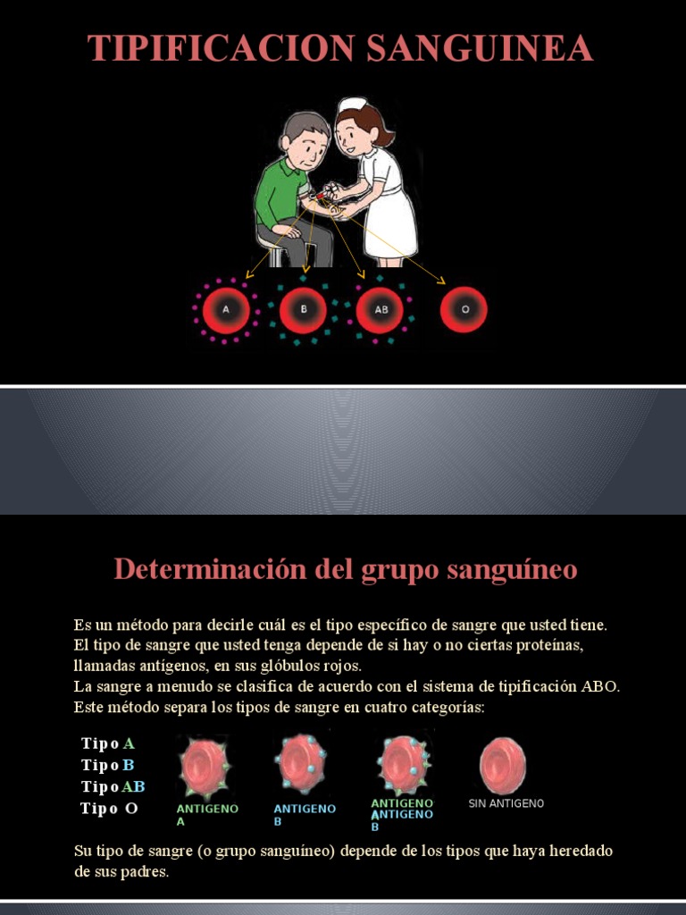 Tipificacion Sanguinea | PDF | Tipo de sangre | Sangre