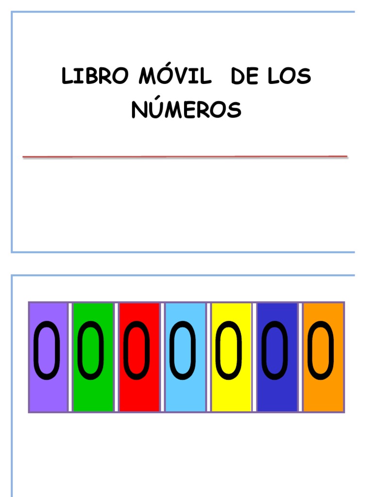 Libro Móvil de Números para Imprimir | PDF