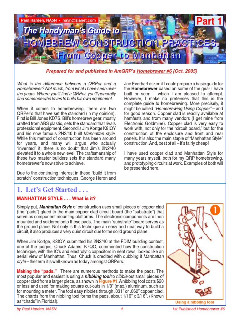 Manhattan Style PCB Construction Guide | PDF | Amplifier | Printed ...