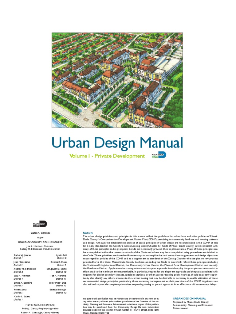 Urban Design Manual | Download Free PDF | Built Environment | Street