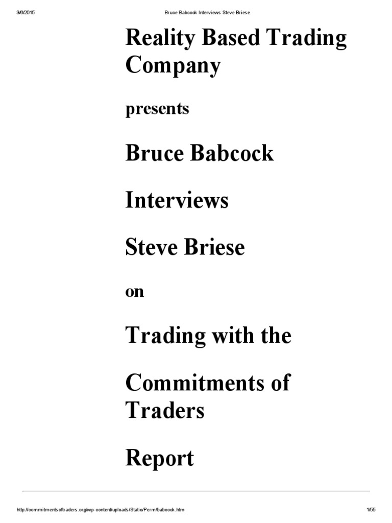 Bruce Babcock Interviews Steve Briese | PDF | Futures Contract | Hedge ...