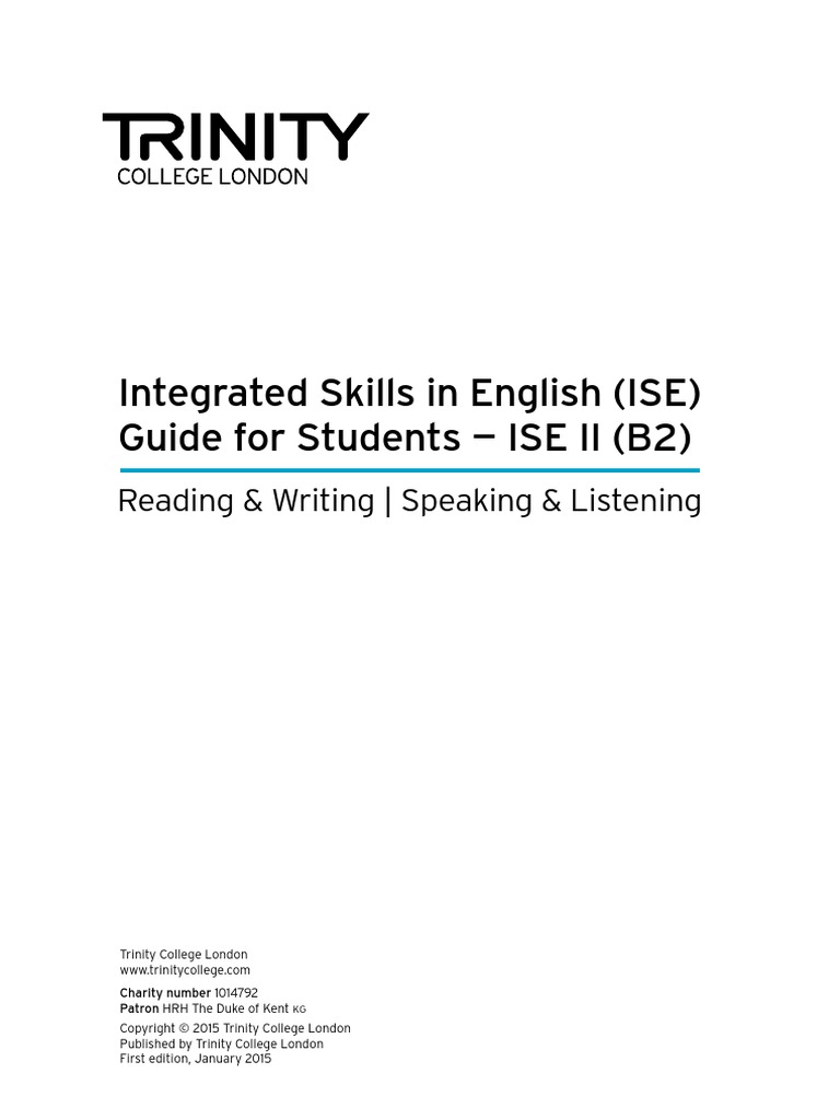 Guide For Students - ISE II PDF | PDF | Question | Test (Assessment)
