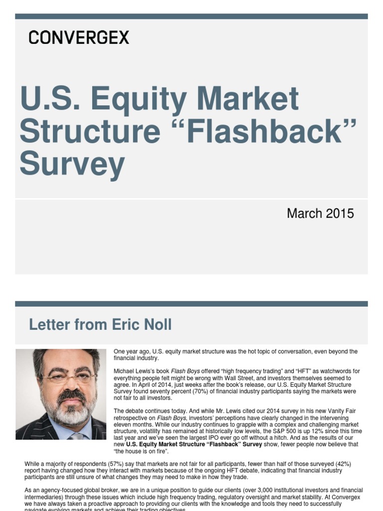 US Equity Market Structure Flashback Survey Results 2015 | PDF | High ...