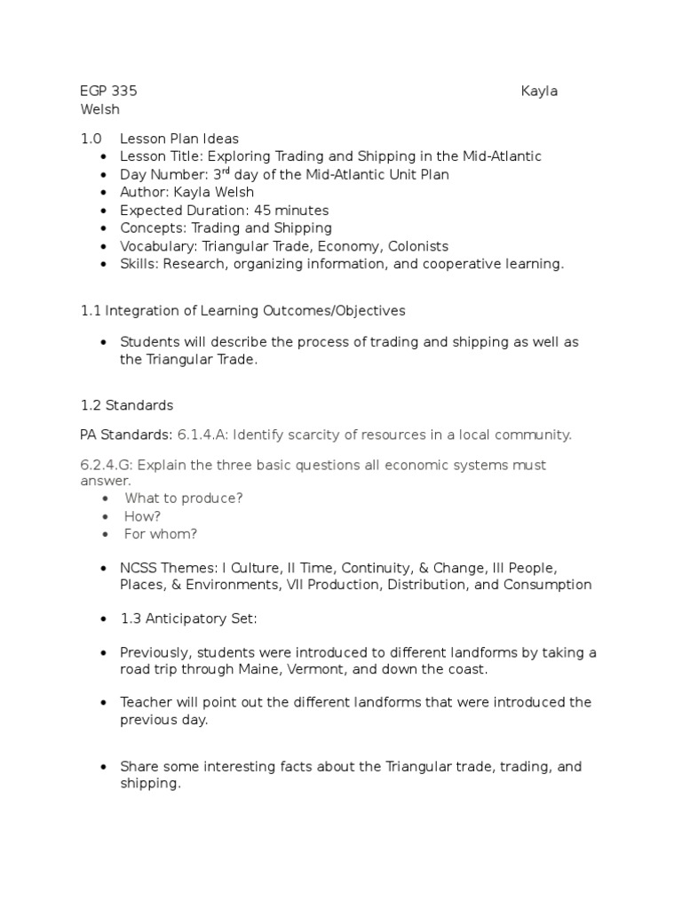 Social Studies Unit Plan | PDF | Educational Assessment | Reading ...