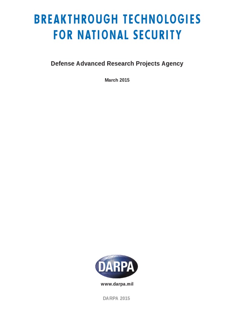 Darpa 2015 PDF | PDF | Darpa | United States Air Force