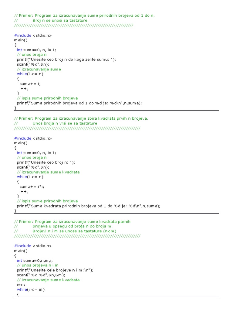 Uvod U Programiranje | PDF