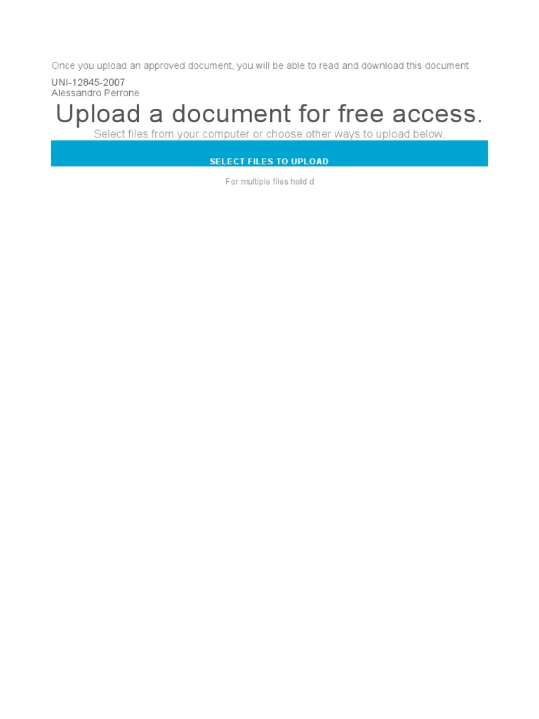 Upload A Document For Free Access.: Select Files From Your Computer or ...