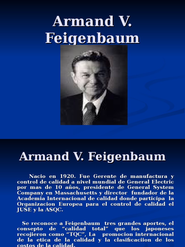 Armand Feigenbaum | PDF | Business | Economias