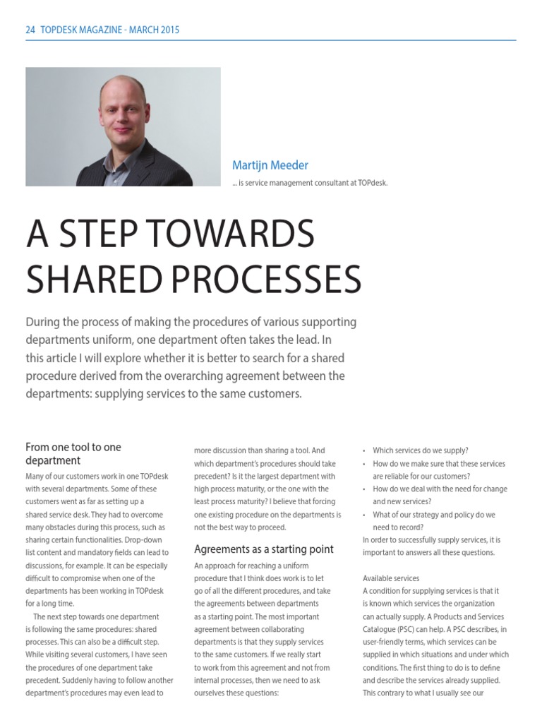 A Step Towards Shared Processes | PDF | Business