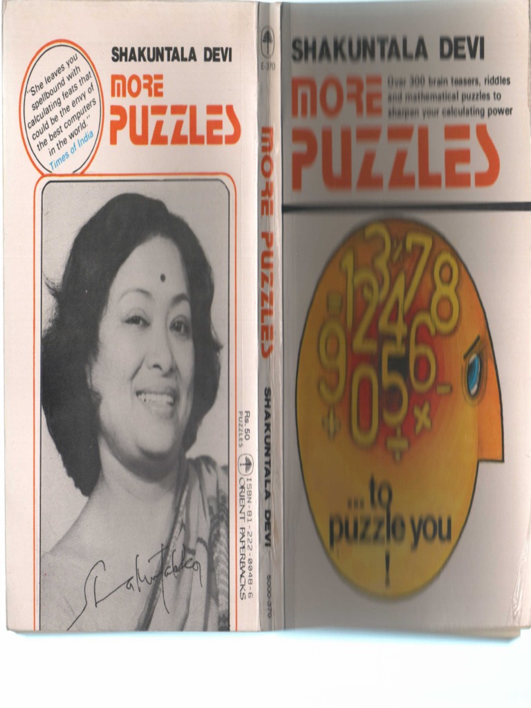 Shakuntala Devi More Puzzles To Puzzle You | PDF