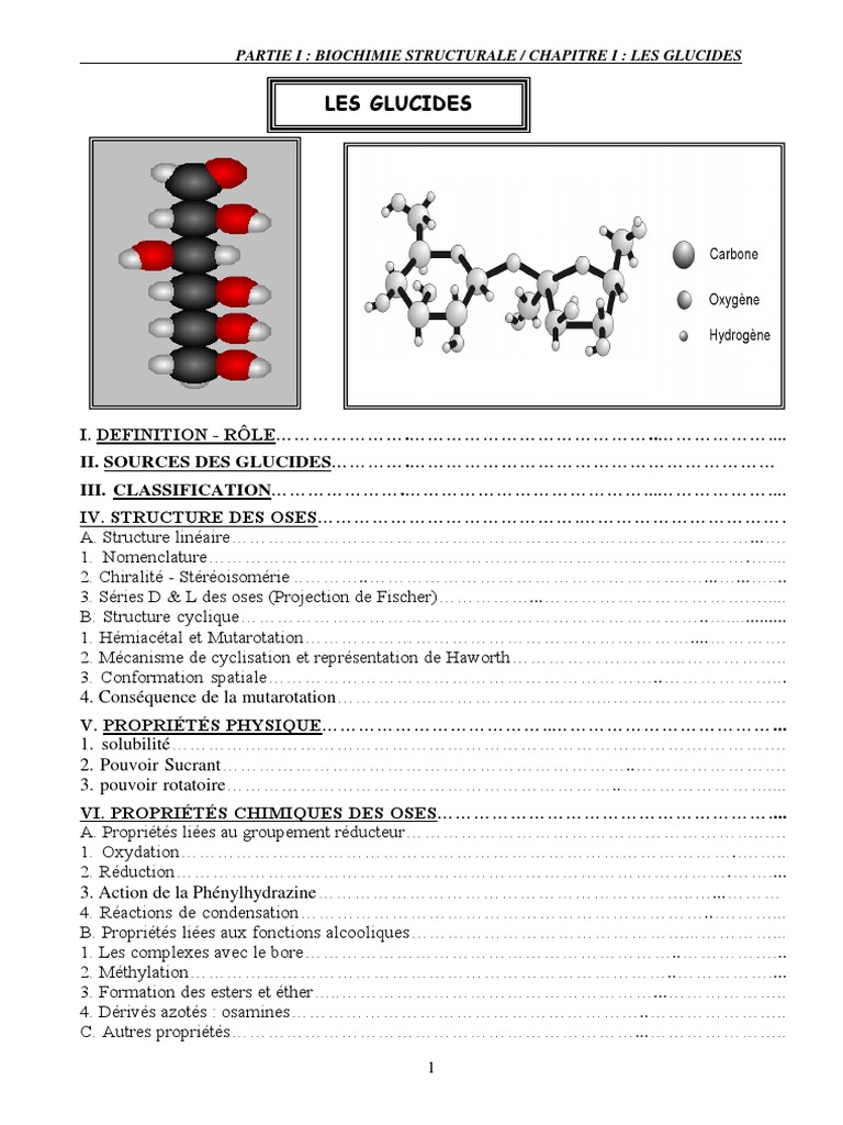 Cours_GLUCIDES.pdf | Glucide | Glucose