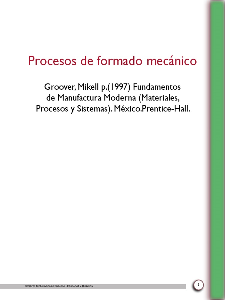 Proceso de Formado Mecanico | PDF | Rieles | Herramientas