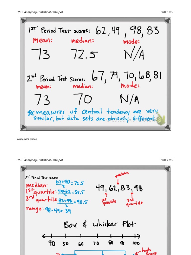 13-2 Analyzing Statistical Data | PDF