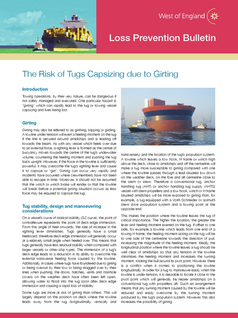 Girding of Tug Boat | PDF | Tugboat | Stern