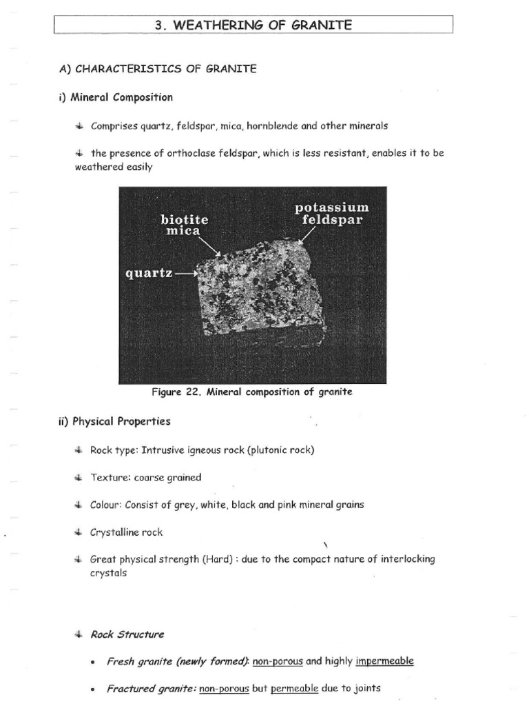 Weathering Granite | PDF | Granite | Weathering