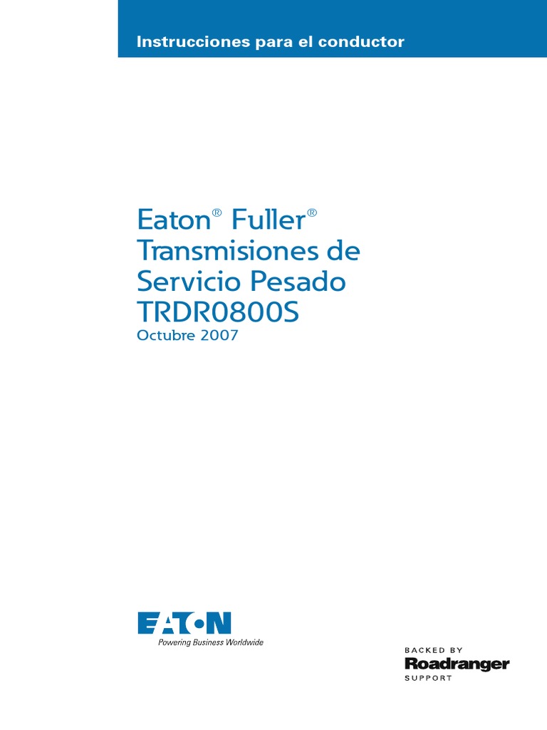 Eaton Fuller | PDF | Embrague | Lubricante