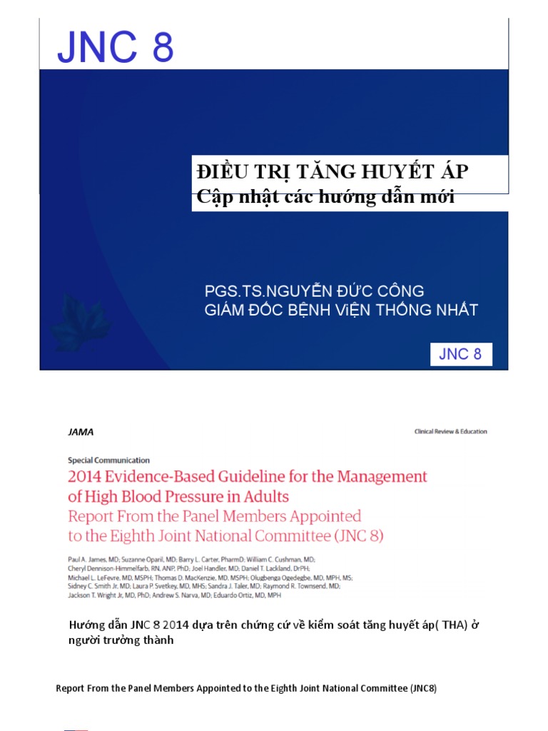 JNC 8 Tăng Huyết Áp: Hướng Dẫn Toàn Diện Và Cập Nhật Cho Bạn
