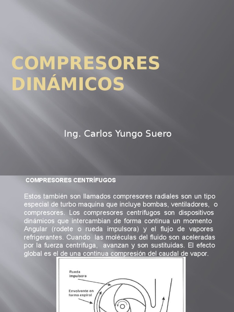 cOMPRESORES DINAMICOS | PDF | Compresor de gas | Turbocompresor