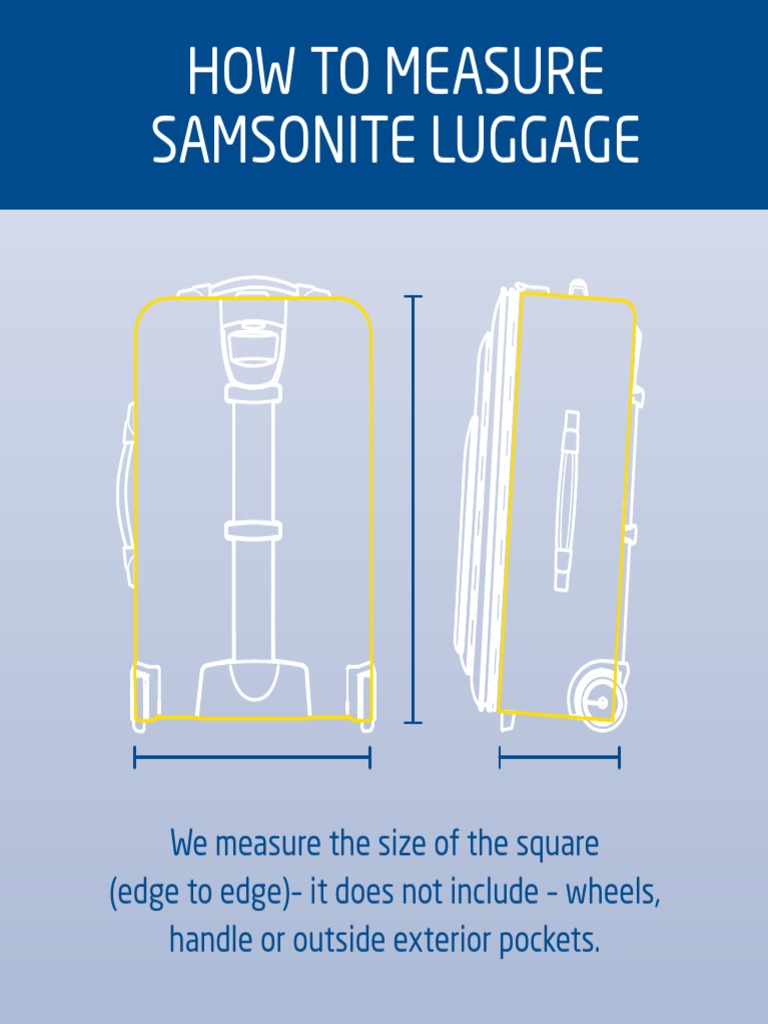 Measuring Samsonite Luggage Sizes | PDF