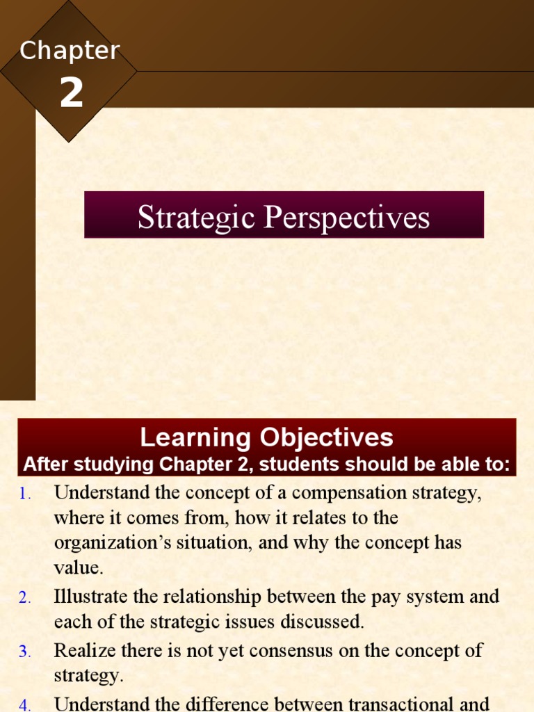 Strategic Perspective | Strategic Management | Employment