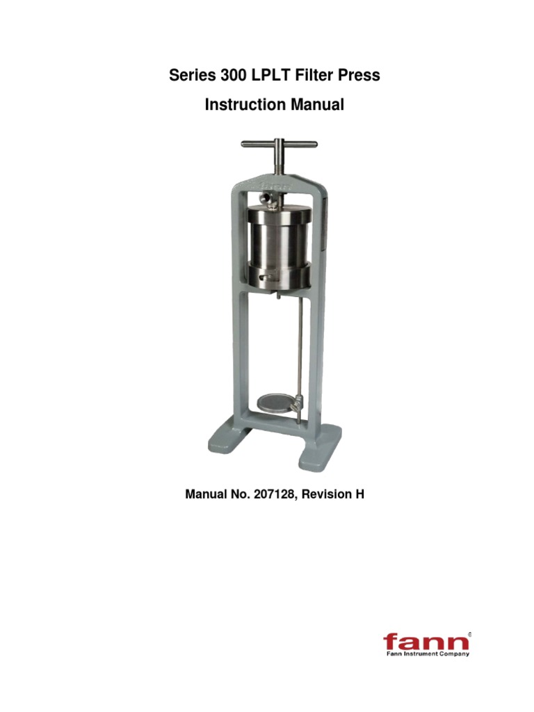 Series 300 API Filter Press | PDF | Valve | Filtration