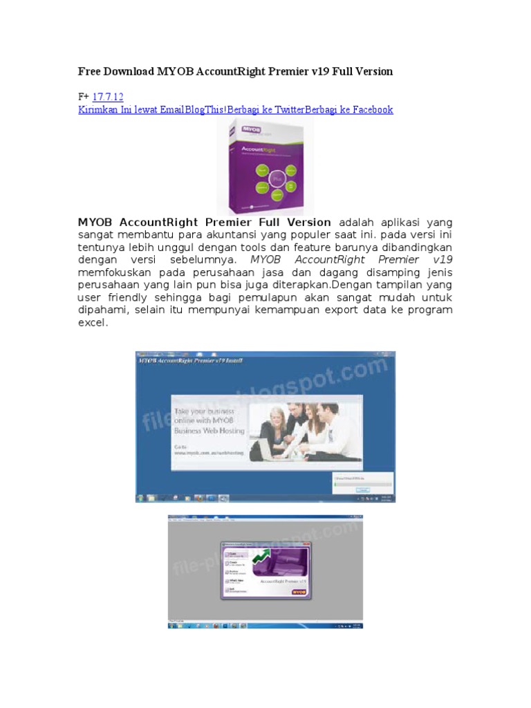 Free Download MYOB AccountRight Premier v19 Full Version | PDF