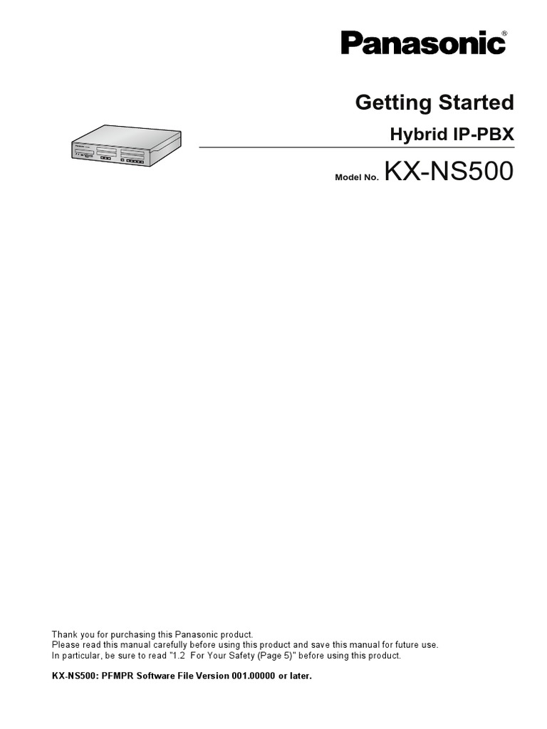 KX NS500 | PDF | Ip Address | Session Initiation Protocol