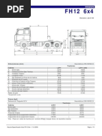 Catalogo Camion Fh12 Volvo Especificaciones Tecnicas Dimensiones Cabina Pesos Modificaciones ...
