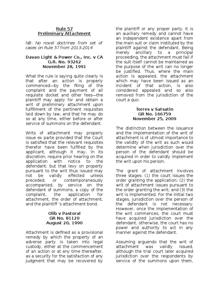 Rule 57-58 Minidigests | PDF | Injunction | Writ