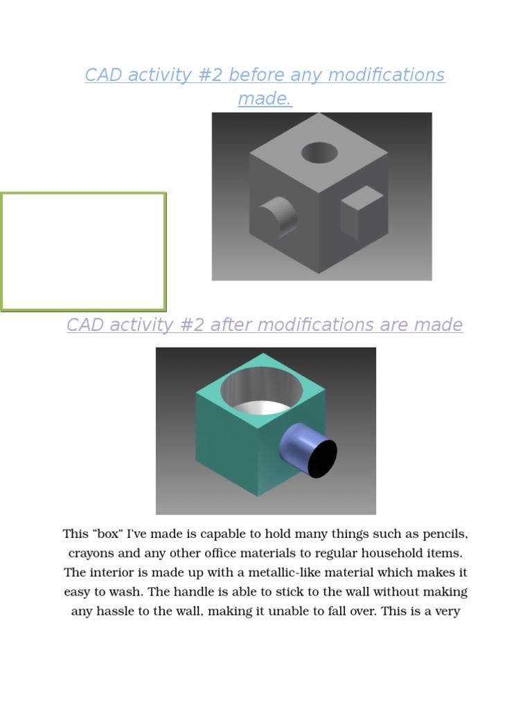 Cad Activity | PDF | Home & Garden