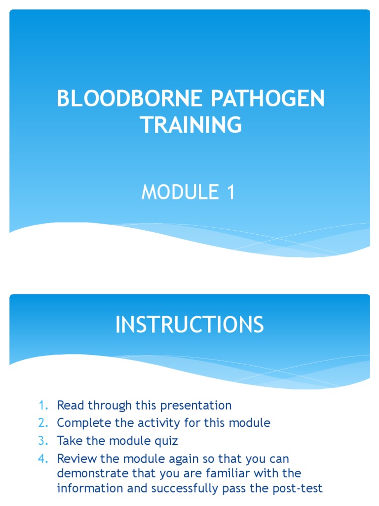 Bloodborne Pathogen Training PDF | PDF | Hepatitis | Hepatitis B