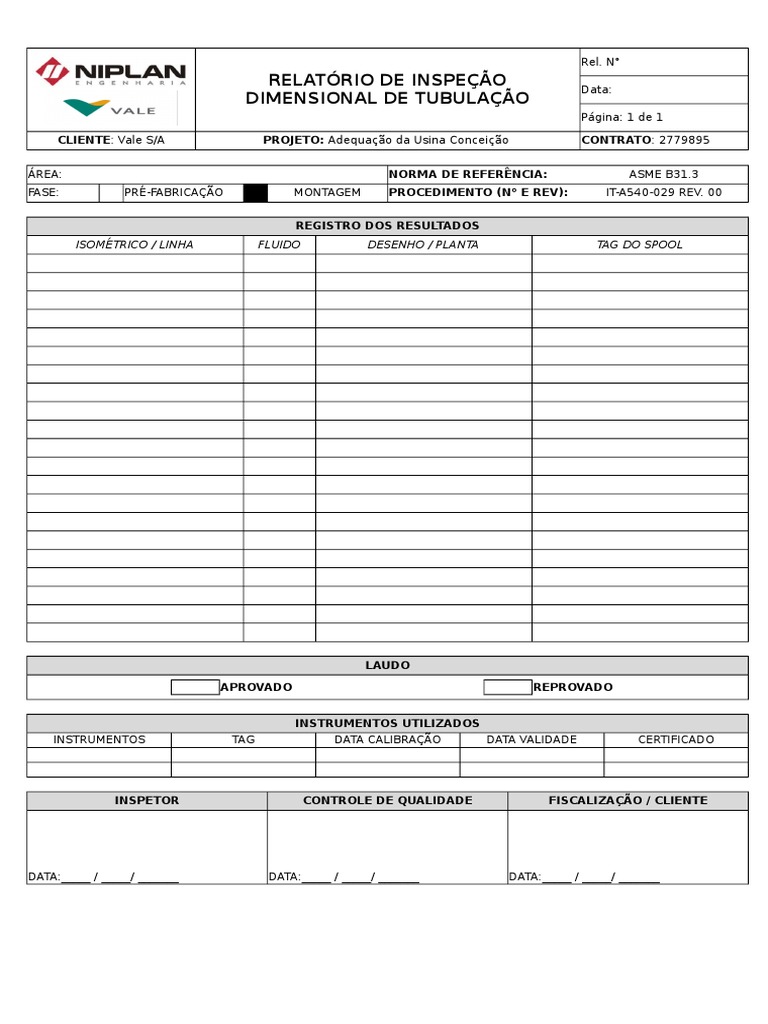 Mod. Relatório Dimensional | PDF | Business