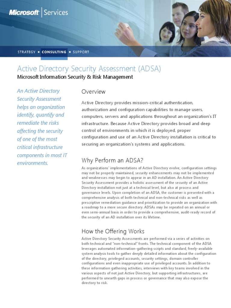 Active Directory Security Assessment (ADSA) | PDF | Active Directory ... Active Directory Security Assessment (ADSA) | PDF | Active Directory ...