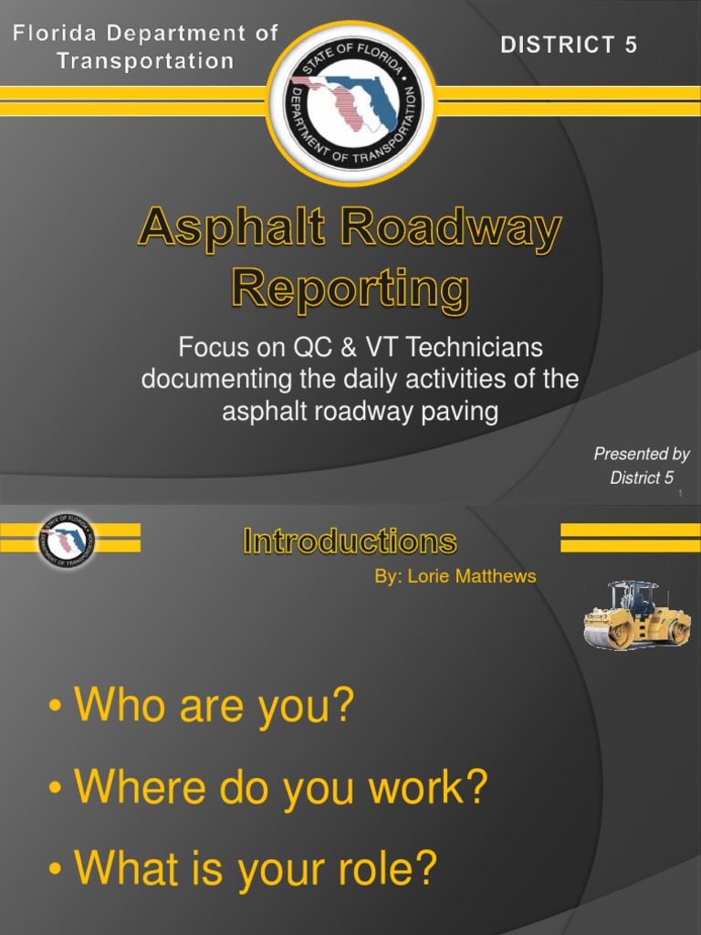 FDOT - Asphalt Roadway Inspection Training PDF | PDF | Road Surface ...