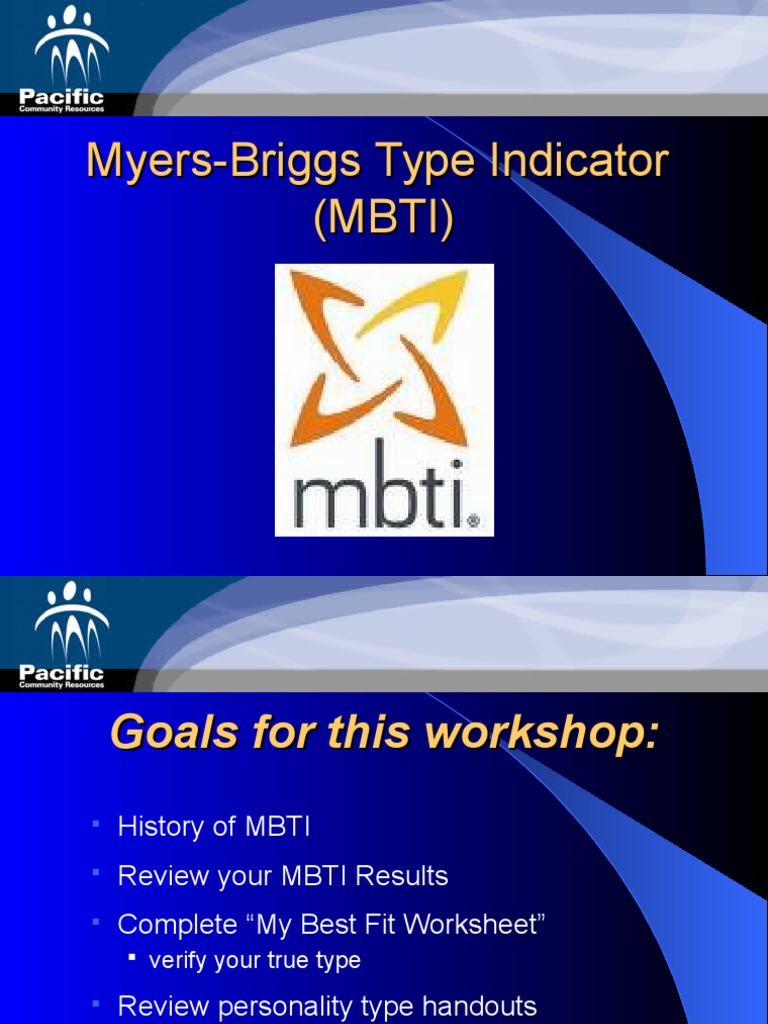Myers-Briggs Type Indicator (MBTI) | Download Free PDF | Extraversion And Introversion ...