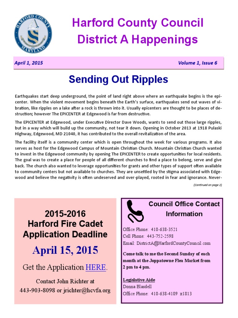 Edgewood Community Center Programs | PDF | Credit (Finance) | Emergency ...