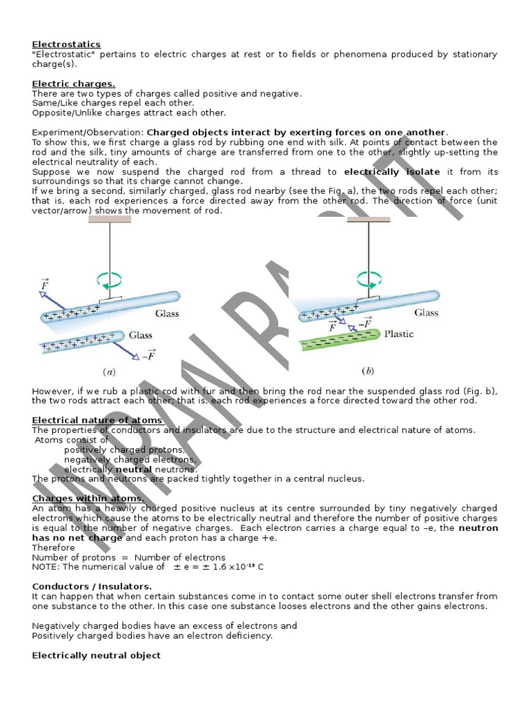 Neutral Points in Electrostatics | PDF | Electric Charge | Electric Field