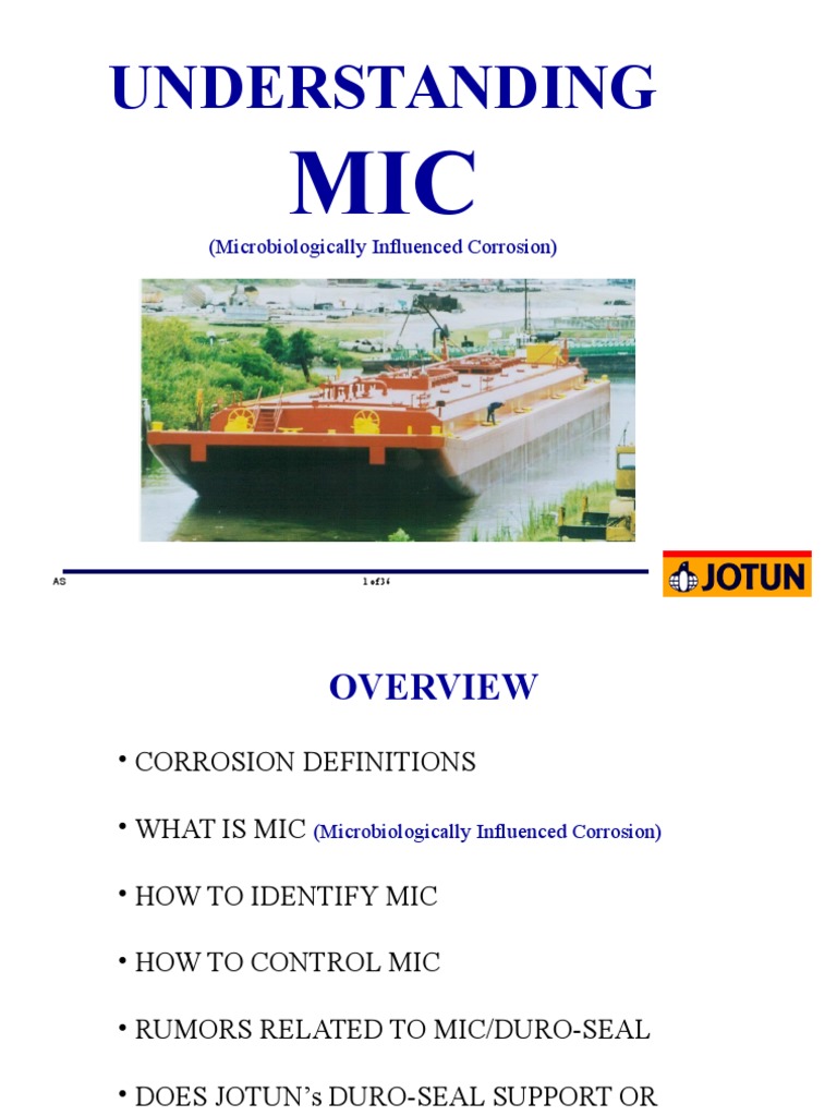Under Standing MIC | PDF | Corrosion | Anode